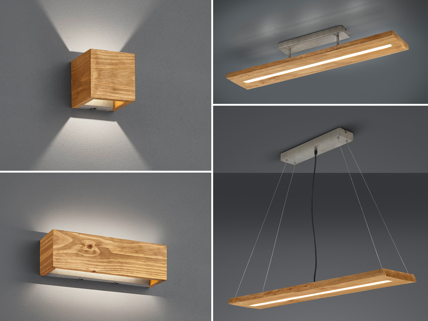 Stylish LED Wooden Board Dining Room Lights Kitchen Lamp Hanging Dining ...